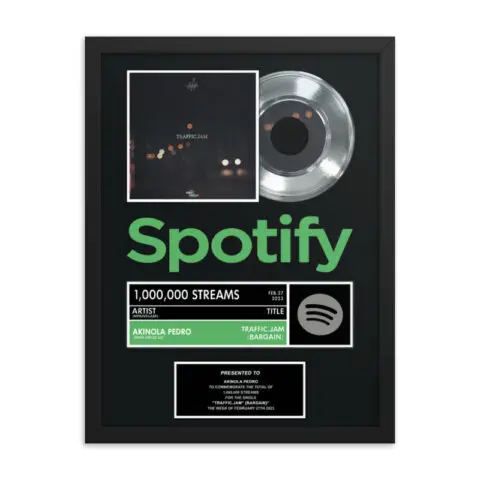 Spotify Plaques - BoomPlaques Awards
